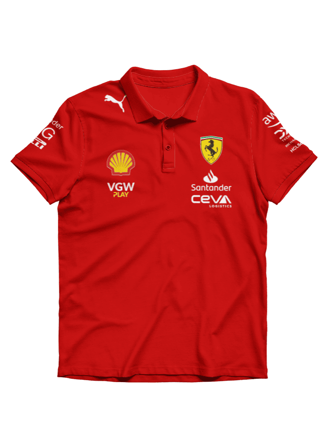 Polo Formula 1 Team Ferrari Roja Estampada | Super Estampados
